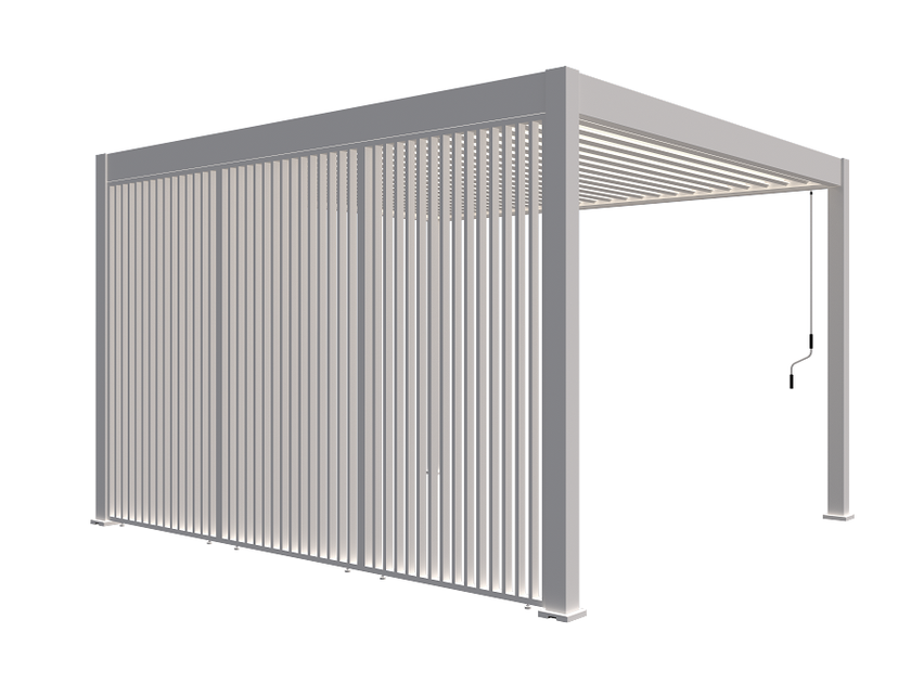 UMBRENTIC Louvre Screen, Privacy Vertical Screen Panel for Pergola ...