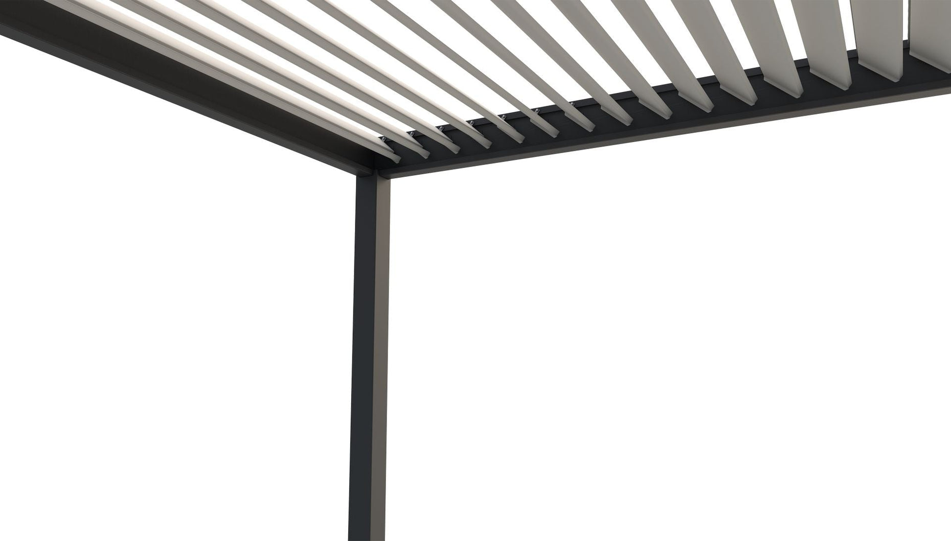 Umbrentic 10' × 13' Louvered Pergola Double Aluminum Louvers with Adju ...