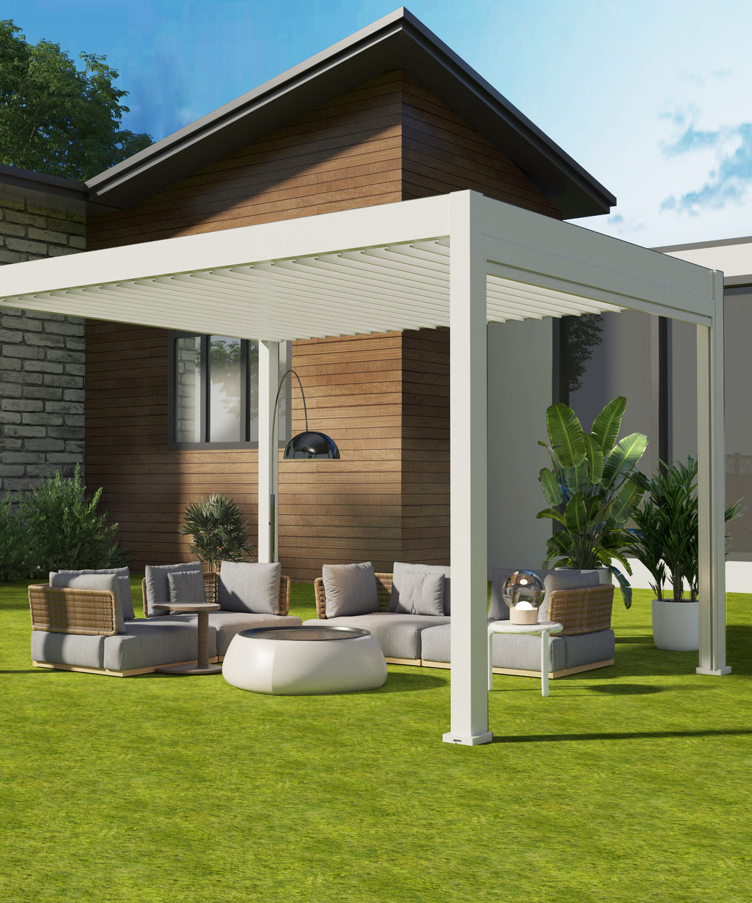 Modern Aluminium Pergola | Garden Pergola Manufacturer – Umbrentic Pergola