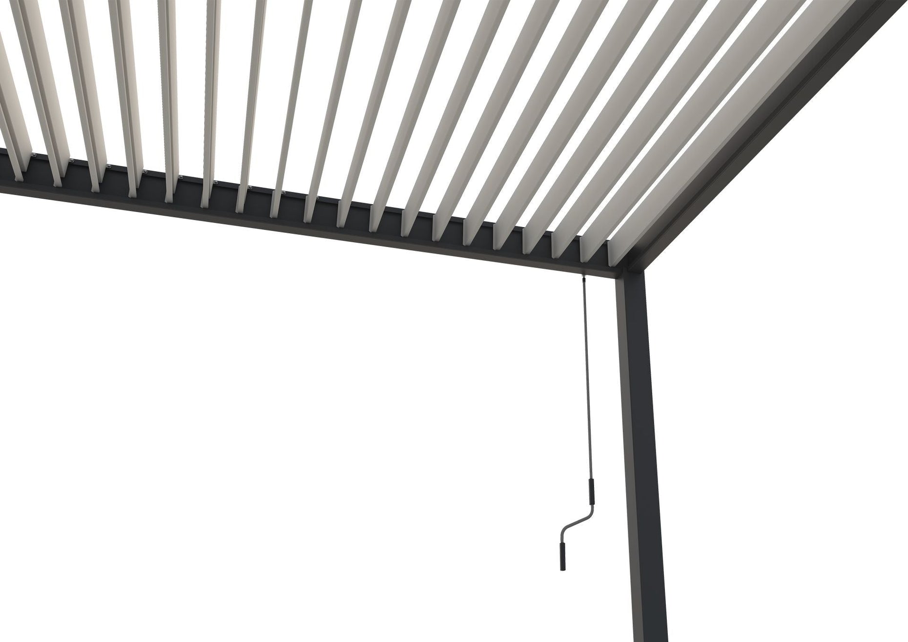 Umbrentic 10' × 13' Louvered Pergola Double Aluminum Louvers with Adju ...