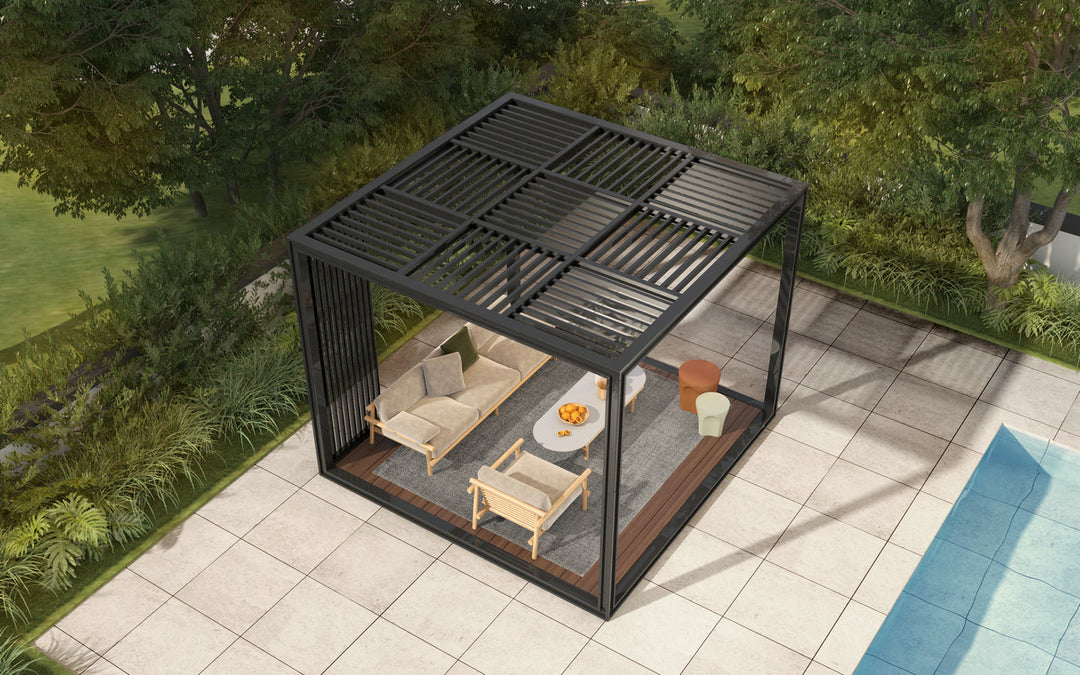 Umbrentic Cube Series Pergola, Diy Aluminum Pergola with Shade Structu ...