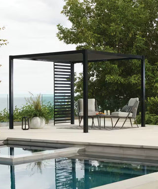 UMBRENTIC Louvre Screen, Privacy Horizon Screen Panel for Pergola ...