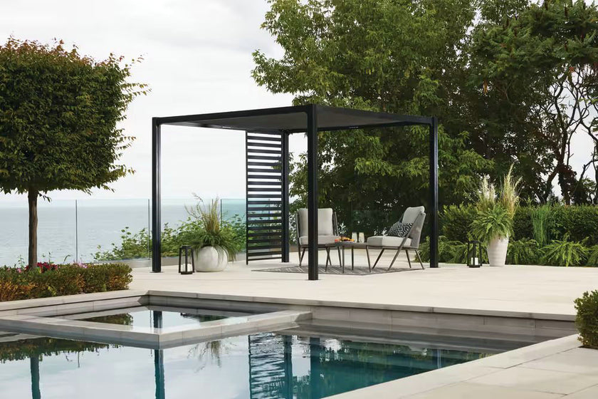 UMBRENTIC Louvre Screen, Privacy Horizon Screen Panel for Pergola ...