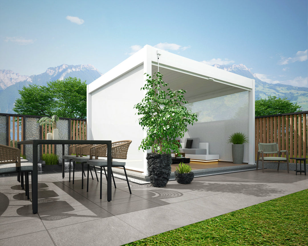 UMBRENTIC Electric Wind Screen for Outdoor Pergola – Umbrentic Pergola