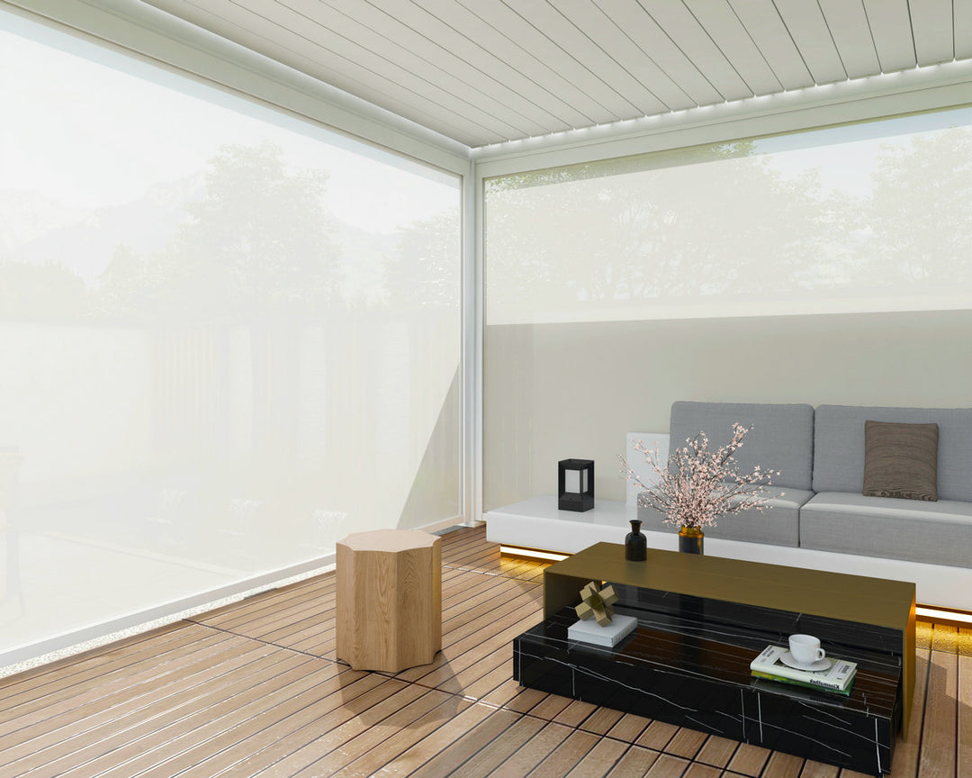 UMBRENTIC Electric Wind Screen for Outdoor Pergola – Umbrentic Pergola
