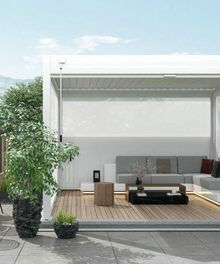 UMBRENTIC Mannual Wind Screen for Outdoor Pergola – Umbrentic Pergola