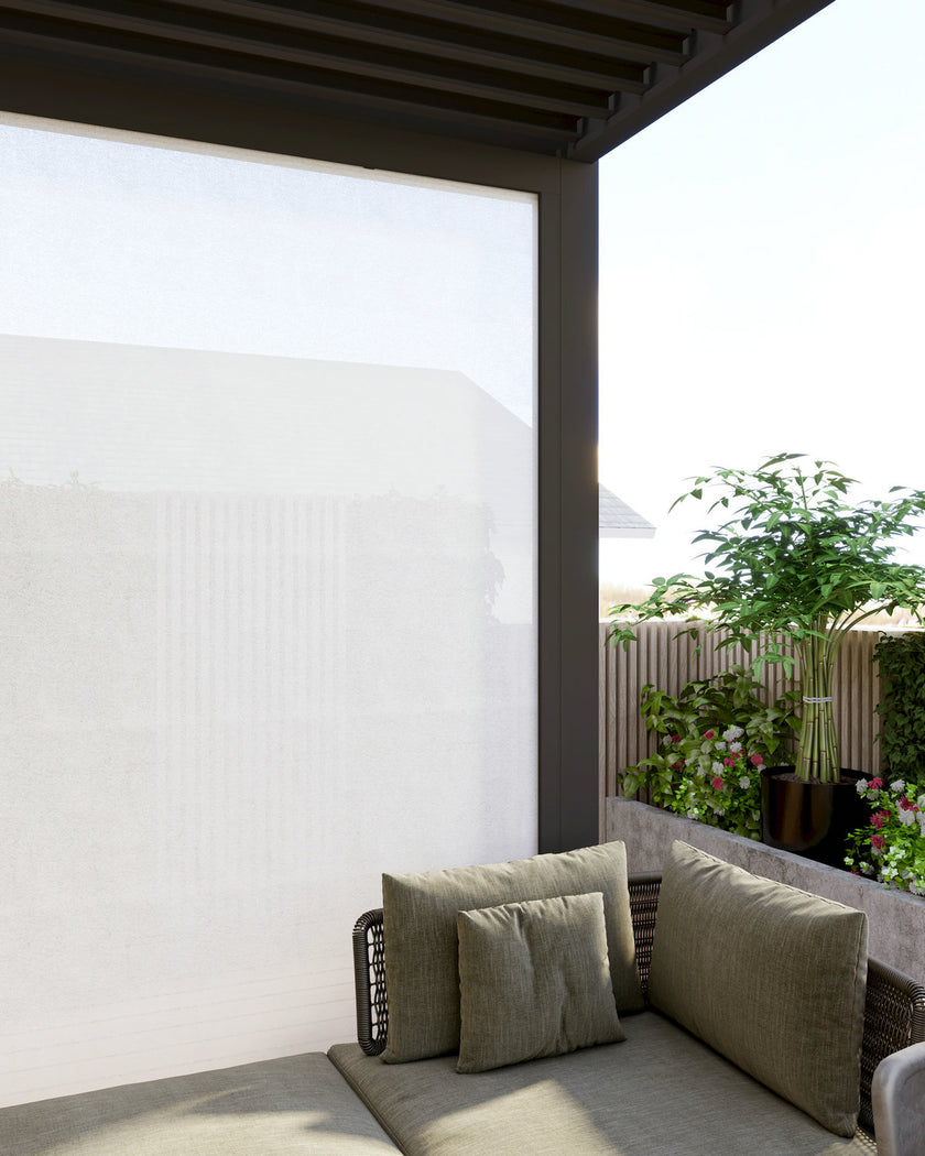 UMBRENTIC Electric Wind Screen for Outdoor Pergola – Umbrentic Pergola
